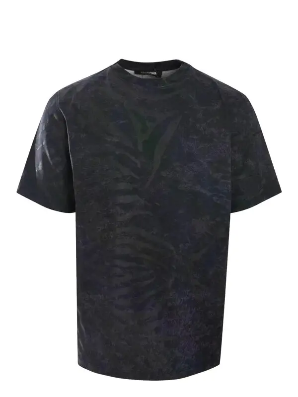 Roberto Cavalli Laminated Zebra T-shirt - Black