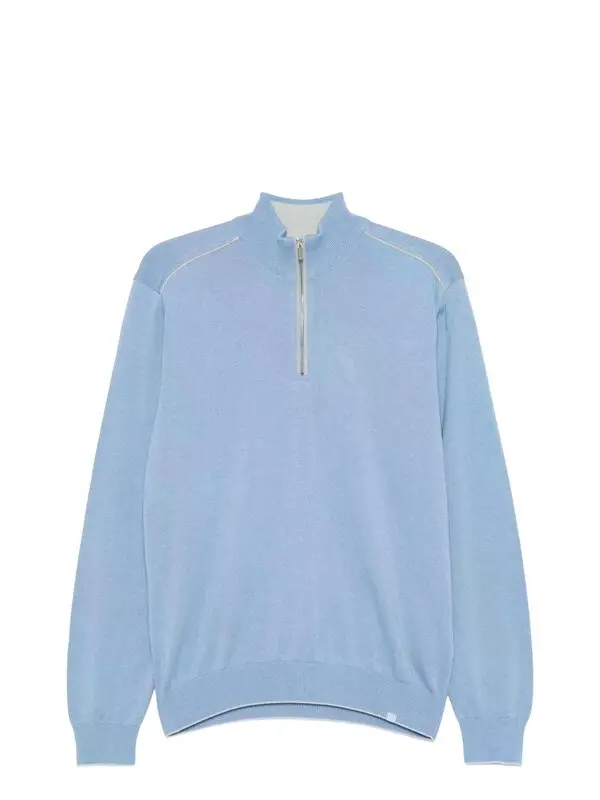 Paul & Shark Half-zip Polo Shirt - Blue