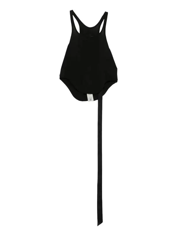 Rick Owens Cropped Tank Top - Black