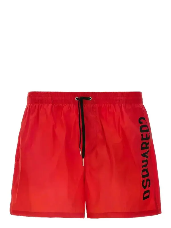 Dsquared2 Logo-print Swim Shorts - Red