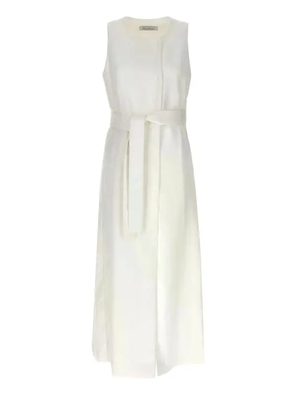 Max Mara Aureo Maxi Waistcoat - White