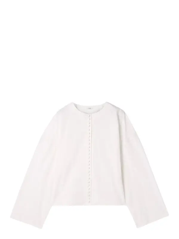 FFORME Fish Cotton-poplin Shirt - White
