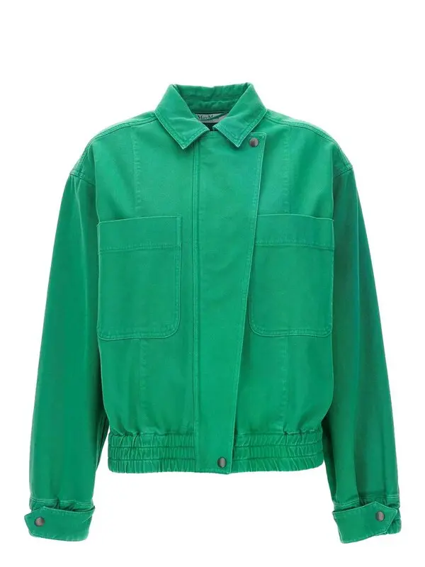 Max Mara Arturo Crop Jacket - Green
