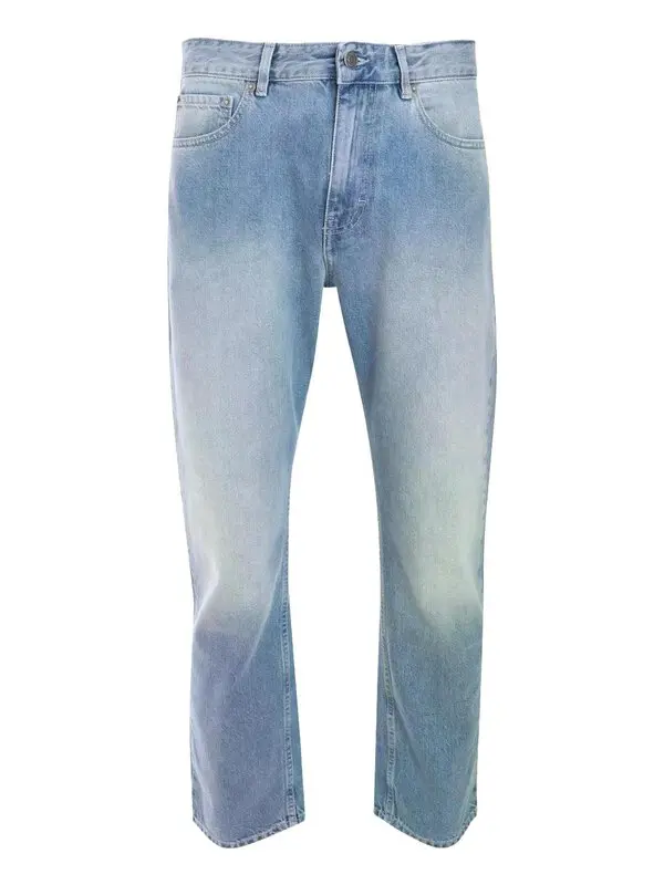 Roberto Cavalli Logo-patch Tapered Jeans - Blue