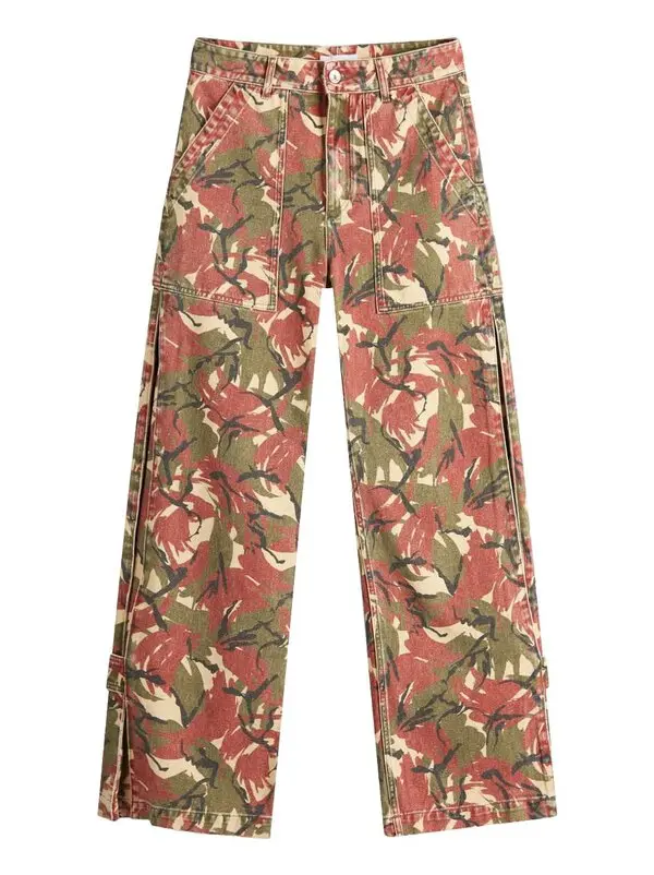 Rabanne Camo Trousers - Camouflage Beige&kaki&br
