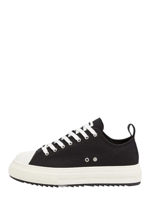 Dsquared2 Canvas Low Top Sneakers - Black