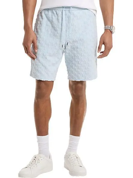 Michael Kors Logo Jacquard Terry Shorts - Blue