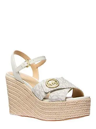 Michael Kors Hannah Wedge Sandals - Natural