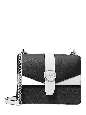 Michael Kors Greenwich Small Signature Logo Crossbody Bag - Black