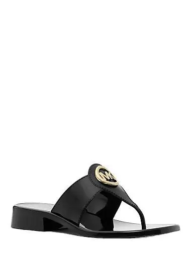 Michael Kors Hannah Jelly T-strap Sandal - Black