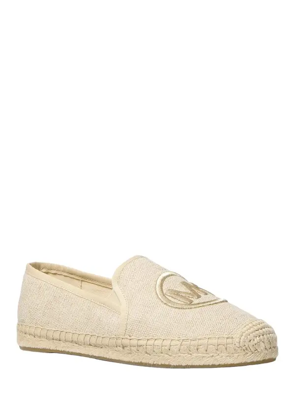 Michael Kors Hastings Metallic Canvas Espadrille - Gold