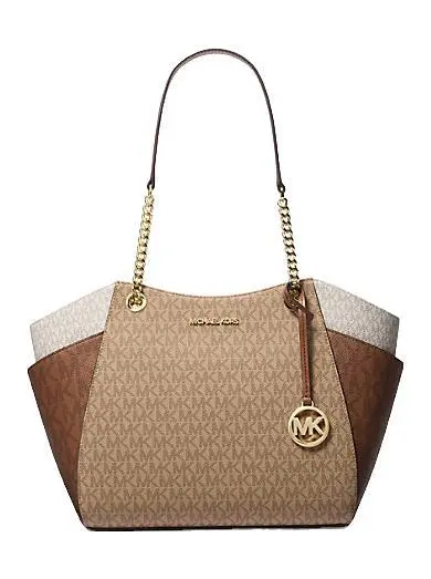 Michael Kors Jet Set Large Logo Tote Bag - Brown