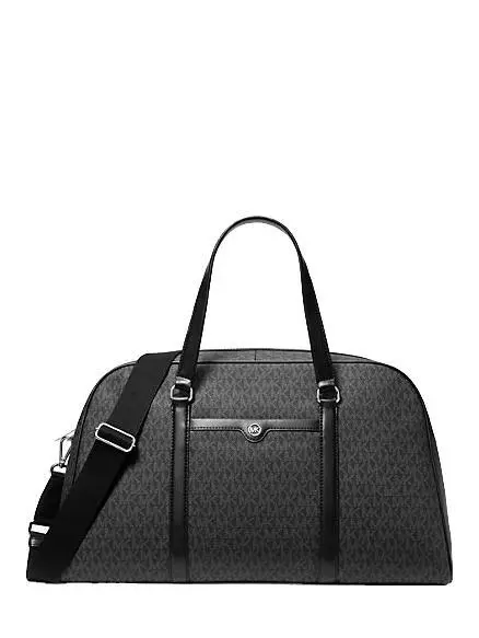 Michael Kors Jet Set Travel Extra-large Signature Logo Weekender Bag - Black