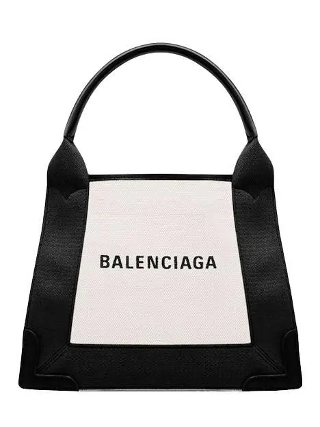 Balenciaga Cabas Tote Bag Xs - Light Beige/black