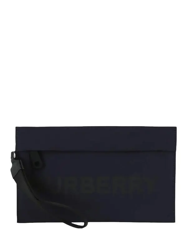 Burberry Logo Nylon Pouch - Navy Blue