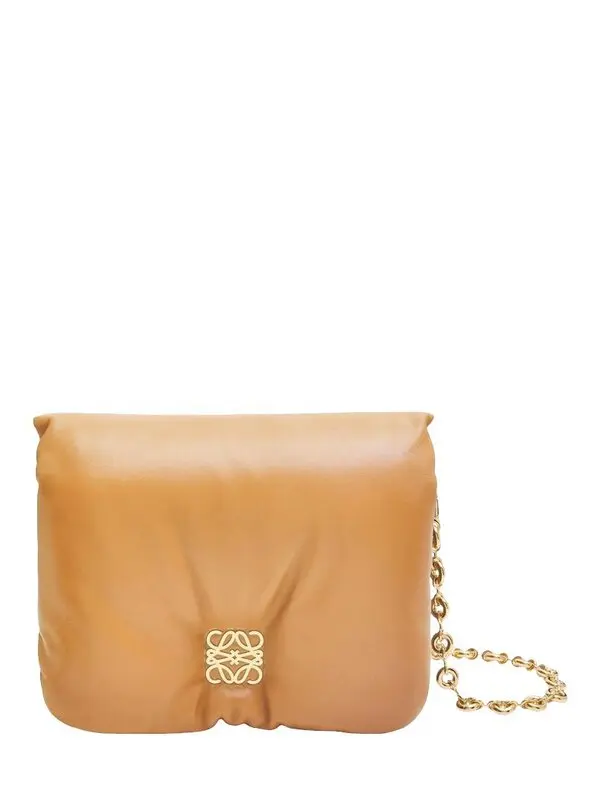 Loewe Puffer Goya Shoulder Bag - Camel