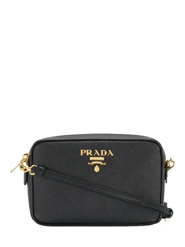 Prada Saffiano Crossbody - Black