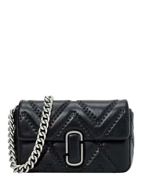 Marc Jacobs Quilted Leather J Marc Shoulder Bag - Black