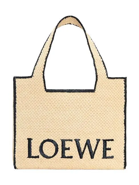 Loewe Large Raffia Tote - Natural