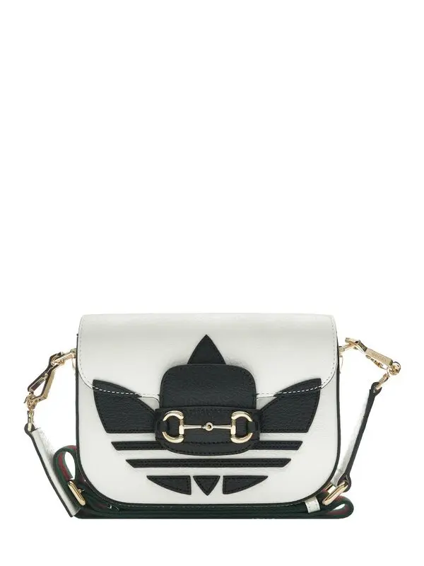 Gucci X Adidas Horsebit 1955 Shoulder Bag - White/black