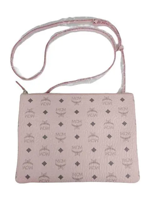 Mcm Crossbody Pouch Visetos - Powder Pink