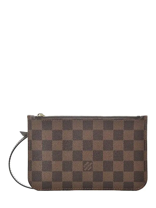 LOUIS VUITTON Damier Ebene Pochette Pm - Brown