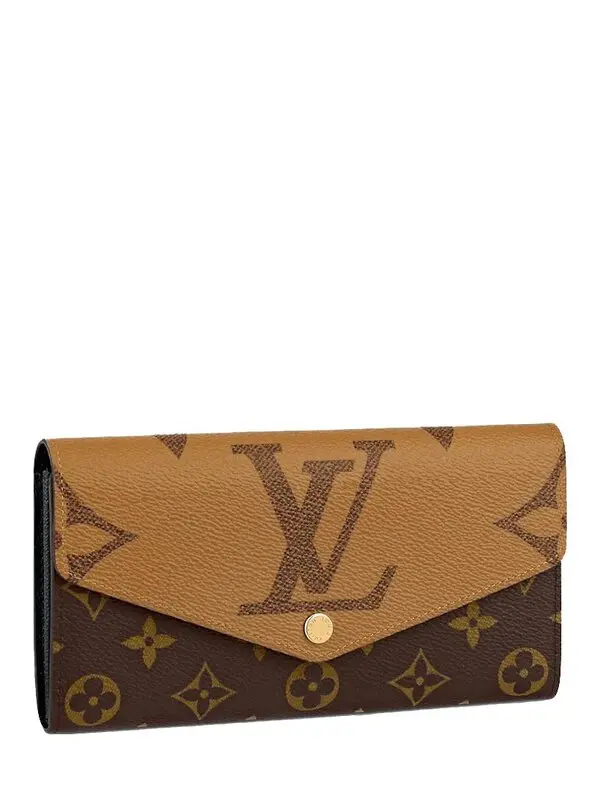LOUIS VUITTON Sarah Wallet Monogram Reverse - Brown
