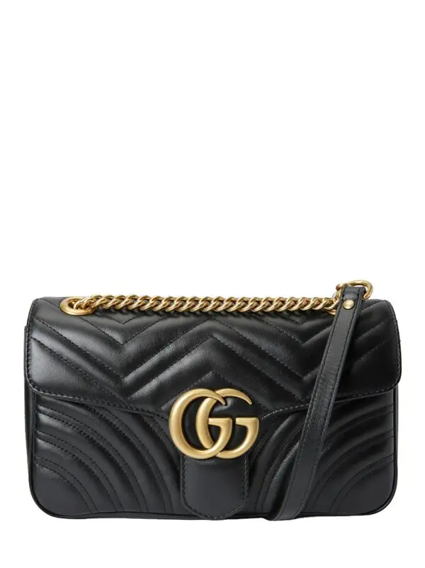 Gucci Gg Marmont Small Matelasse Bag - Black