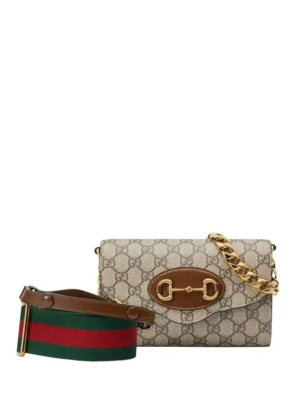 Gucci Horsebit 1955 Mini Bag Gg Supreme - Beige/ebony