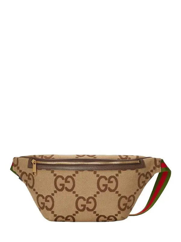 Gucci Jumbo Gg Belt Bag - Camel/ebony