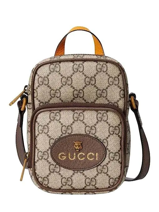Gucci Neo Vintage Gg Supreme Small Crossbody - Beige