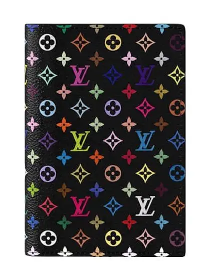 LOUIS VUITTON X Takashi Murakami Passport Cover - Black Multicolored