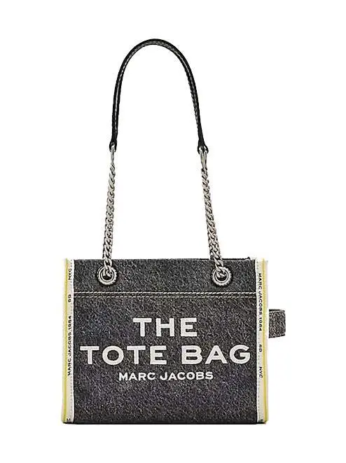 Marc Jacobs The Small Tote Denim - Black Wash