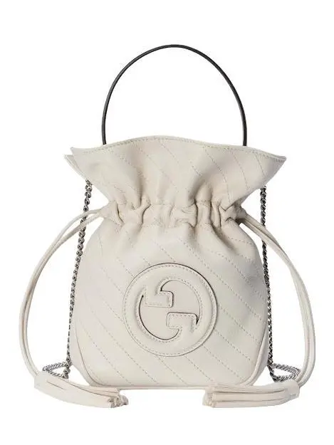 Gucci Blondie Mini Bucket Bag - White