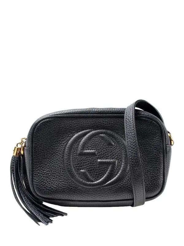 Gucci Soho Disco Mini Leather Crossbody - Black