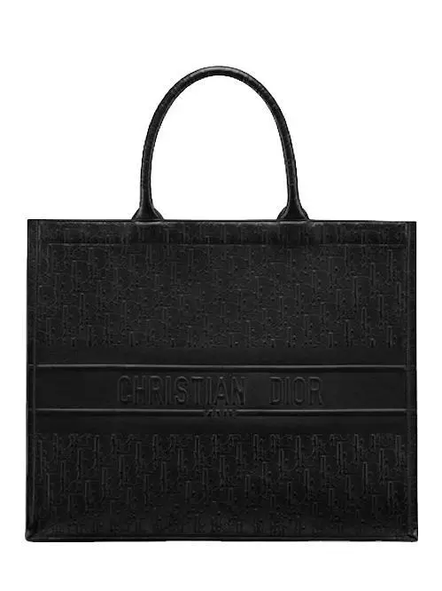 Dior Oblique Book Tote - Black