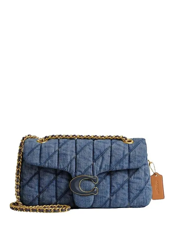 COACH Tabby 26 Shoulder Bag With Quilting - Brass/indigo