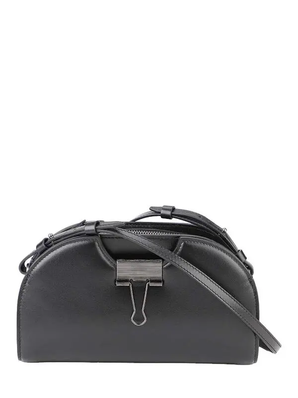 Off-White Swiss Calfskin Crossbody - Black
