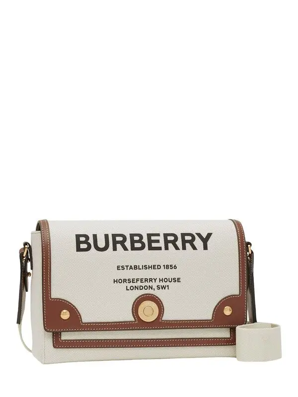Burberry Horseferry Print Note Crossbody Bag - Natural/tan