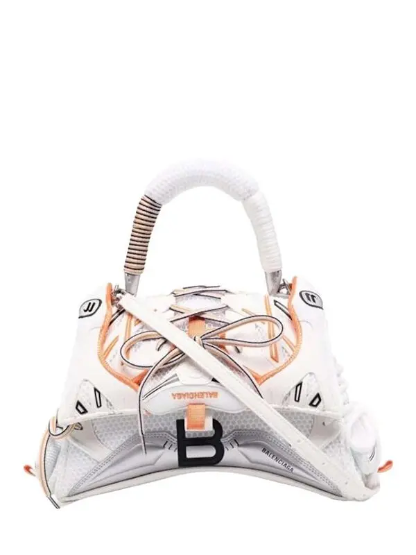 Balenciaga Sneakerhead Top Handle Small - White/orange