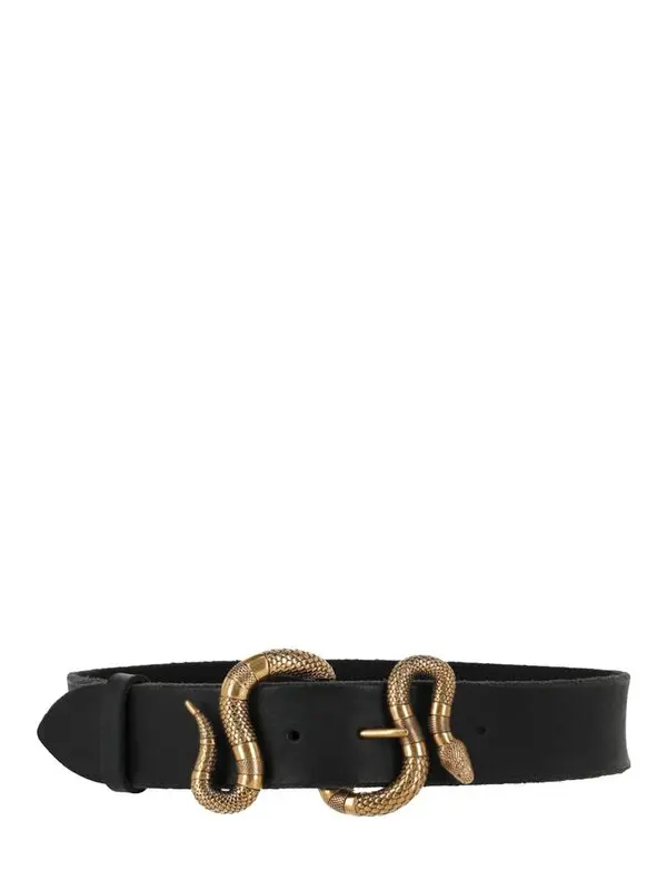 Gucci Snake Buckle Belt - Black