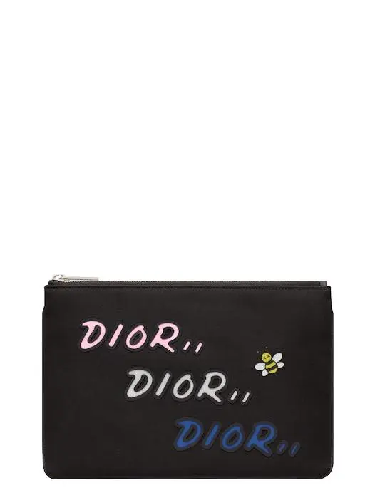 Dior X Kaws Pouch - Black