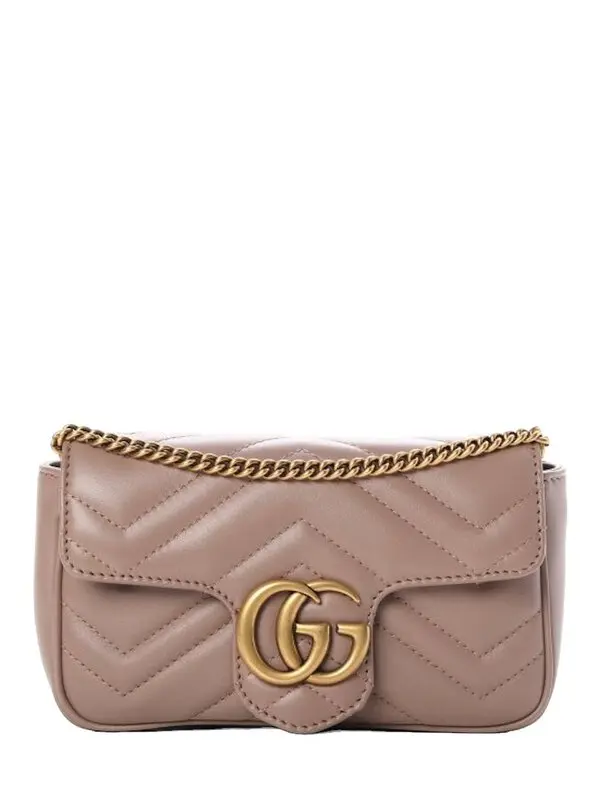 Gucci Gg Marmont Matelasse Super Mini Bag - Dusty Pink