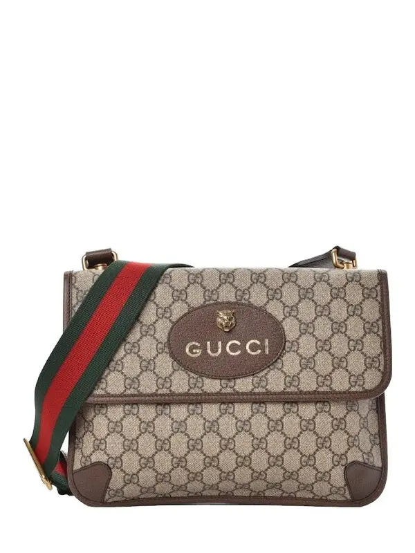 Gucci Neo Vintage Gg Supreme Messenger Bag - Brown