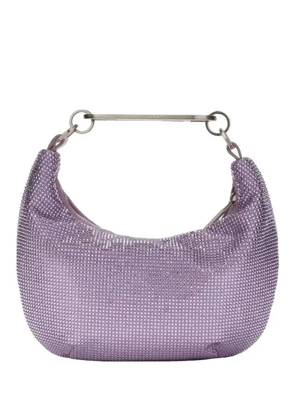 Off-White Paperclip Embellished Shoulder Bag - Lilac Purple