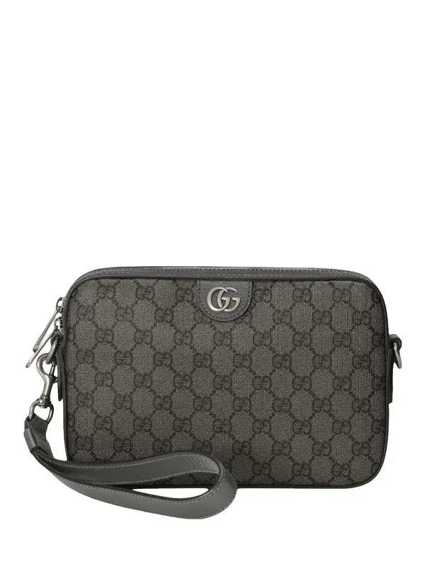 Gucci Ophidia Gg Supreme Shoulder Bag - Grey/black