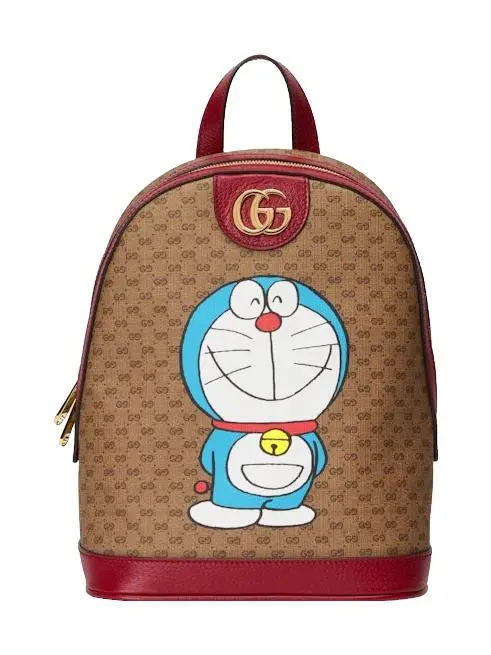 Gucci X Doraemon Small Backpack - Ebony/beige