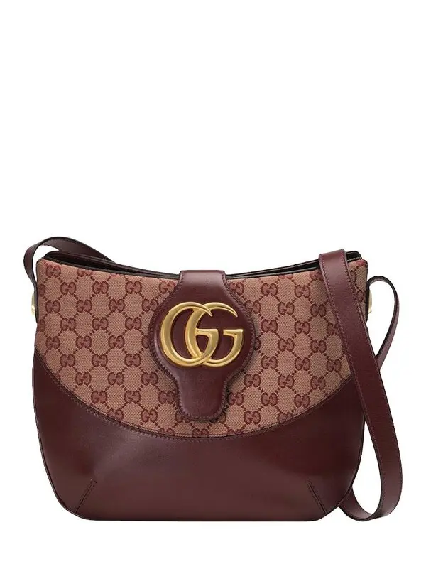 Gucci Arli Gg Shoulder Bag Medium - Burgundy