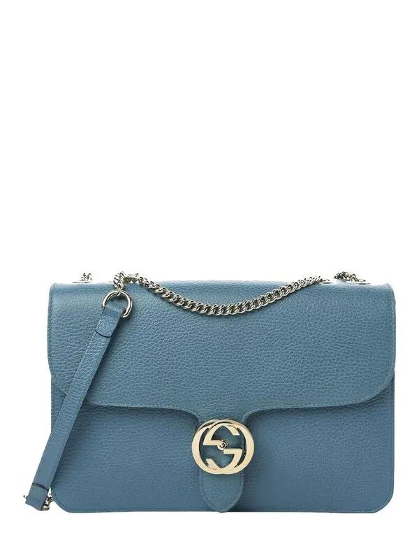 Gucci Interlocking Chain Emily Shoulder Bag - Deep Cobalt Blue