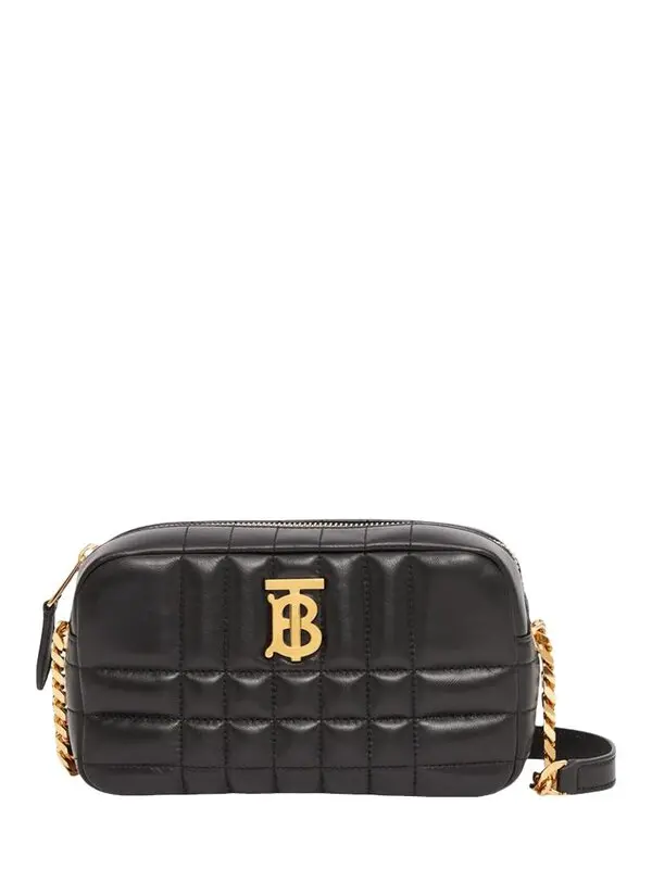 Burberry Quilted Leather Mini Lola Camera Bag - Black/gold/tone